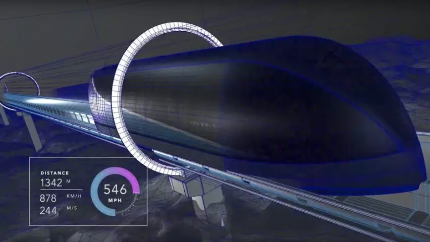 Designul Hyperloop a levitat un pod pentru pasageri de mare viteză