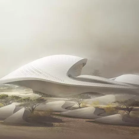 Zaha Hadid navrhuje pre Bee'ah budovu inšpirovanú pieskovými dunami