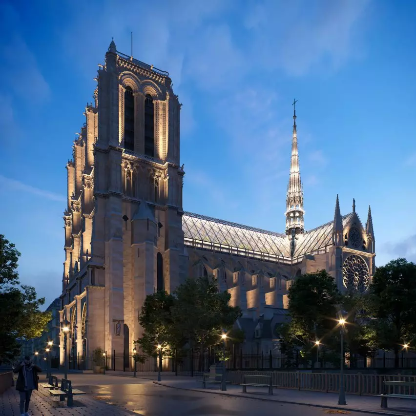 Notre-Dame miskiin ah iyo dib u dhis uu sameeyay Miysis Studio