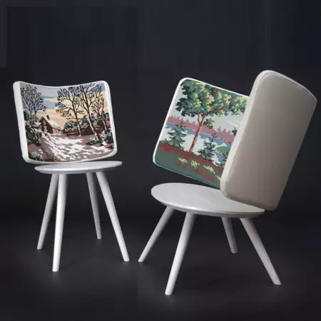 Cadeiras de Bordado de Johan Lindstén
