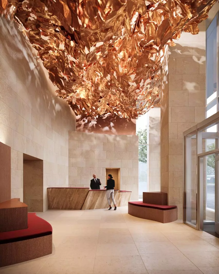 Forma lobby med skulptur