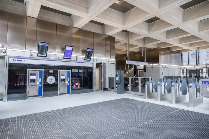 Barbican ticket hall op Farringdon Crossrail stasjon