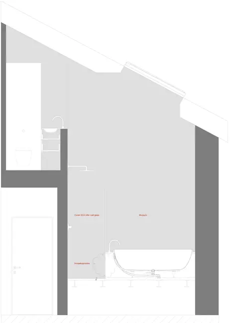 Schwebende Stahltreppen teilen das Idunsgate Apartment von Haptic in Oslo