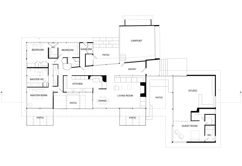 Julius Shulman Home ug Studio ni Lorcan O'Herlihy Architects