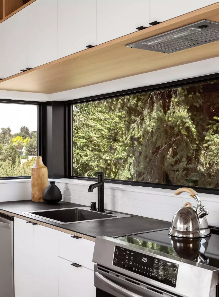 Küche eines kompakten Hauses in Seattle