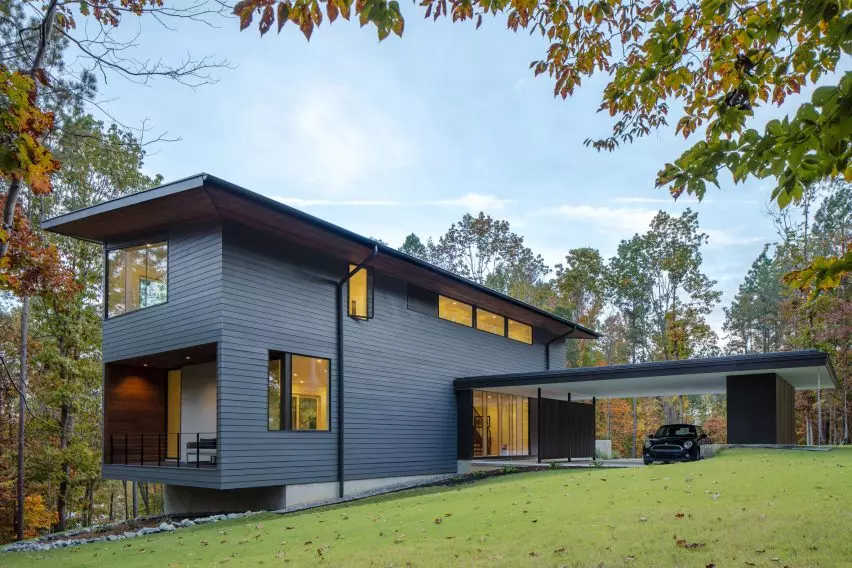 Рэзідэнцыя Merkel Cooper Lakehouse ад In Situ Studio