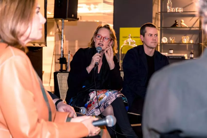 Alexandra Hagen da White Arkitekter no painel de Dezeen na Stockholm Design Week 2020