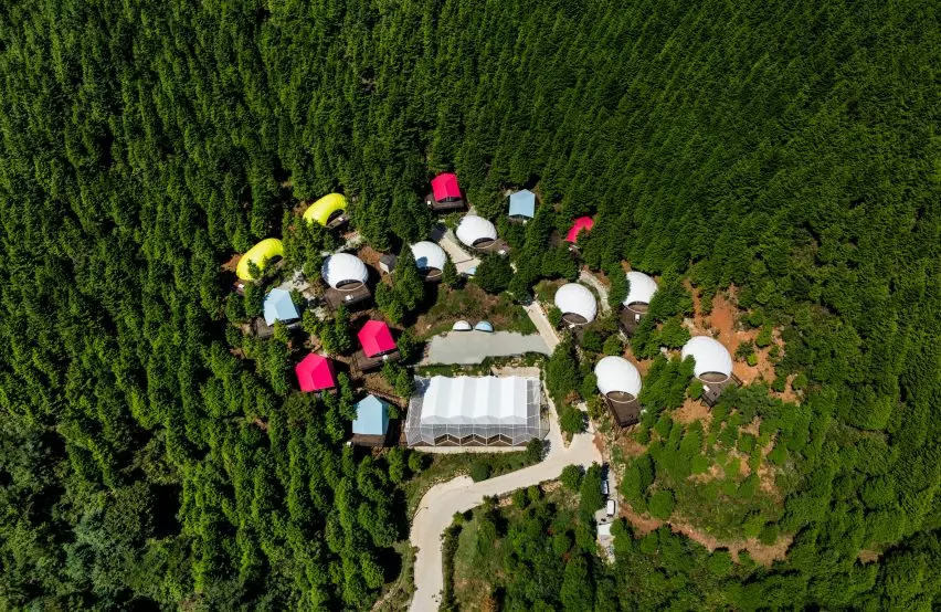 Južnokorejski glamping resort ponuja dopustnikom pridih 