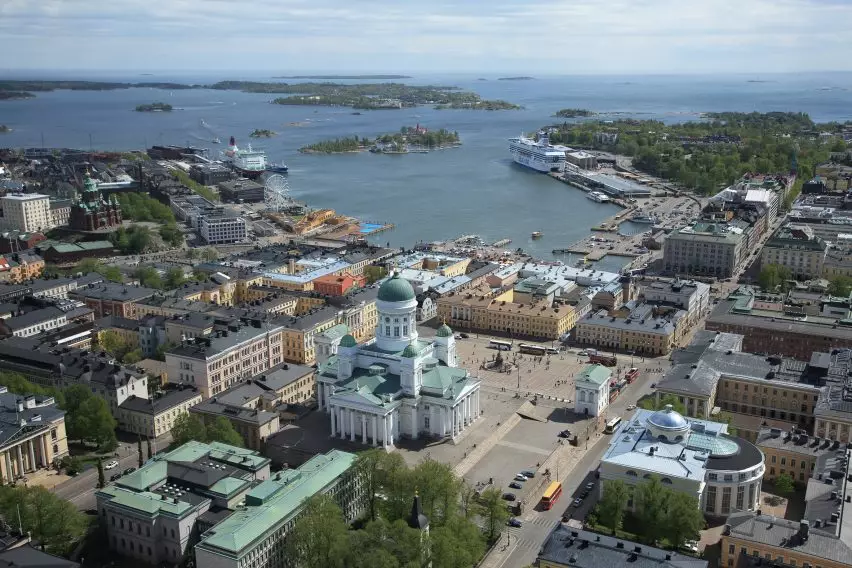 Blick über den Südhafen von Helsinki