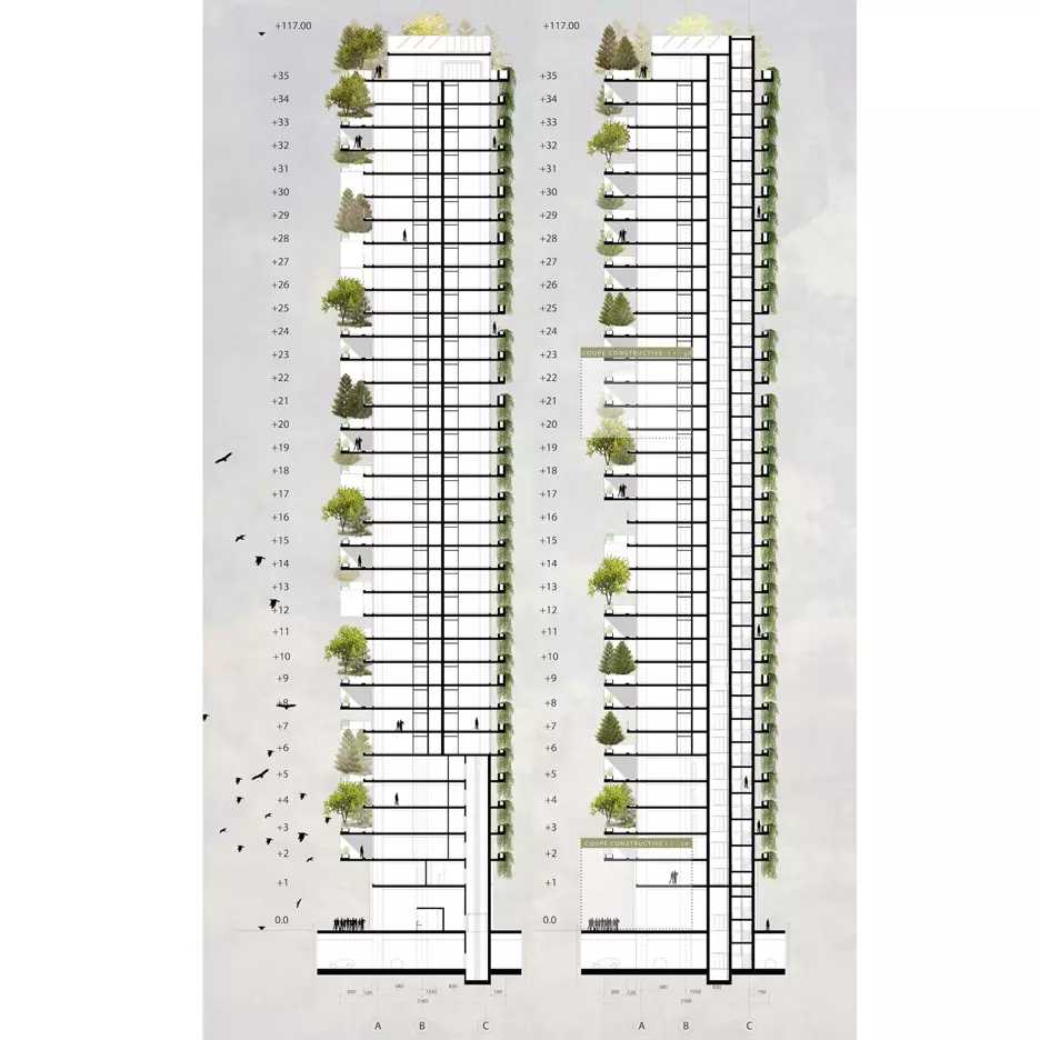 La Tour des Cedres di Lausanne, Swiss ku Stefano Boeri Architetti