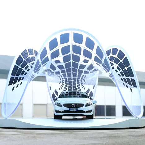 Volvo Pure Tension Pavilion lea e molia ai se taavale eletise e le Synthesis Design + Architecture