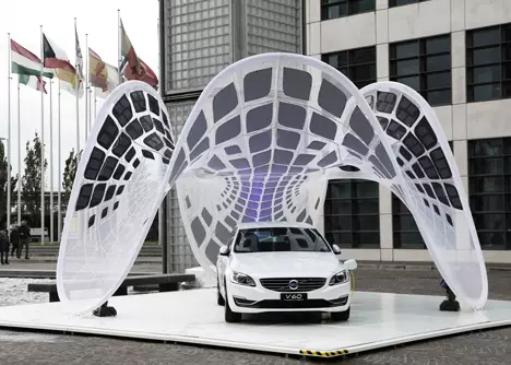 Volvo Pure Tension Pavilion lea e molia ai se taavale eletise e le Synthesis Design + Architecture