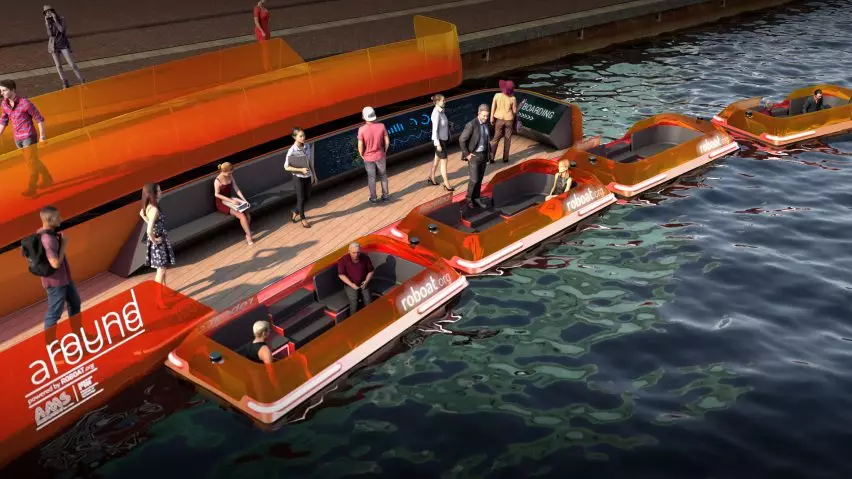 Karlo Ratti va MIT Senseable City Lab tomonidan RoundAround Roboat ko'prigi