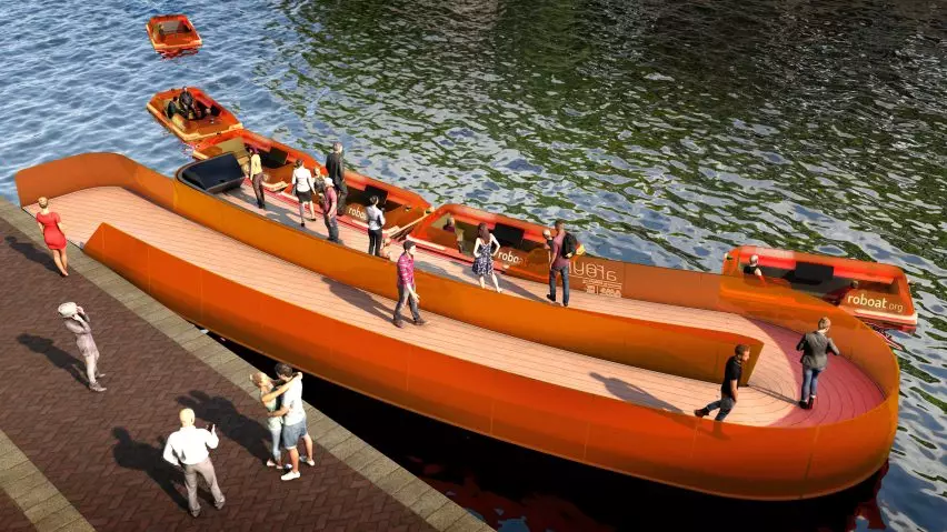 RoundAround Roboat ხიდი კარლო რატის და MIT Senseable City Lab-ის მიერ