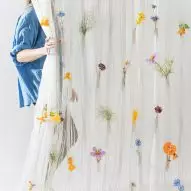 Draped Flowers Curtain by Umé Studio