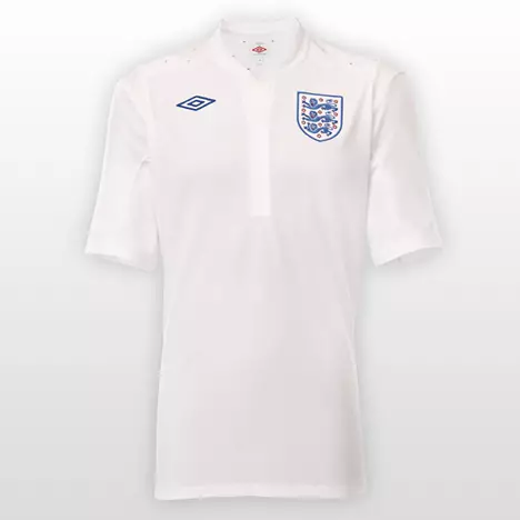 England Home Kit โดย Peter Saville สำหรับ Umbro