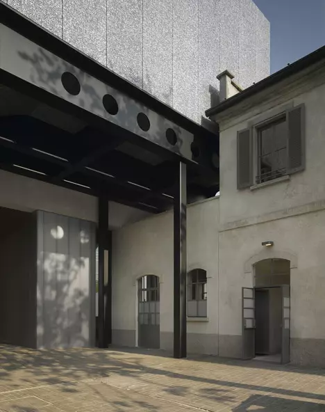 Setsi sa bonono sa OMA sa Fondazione Prada se bula Milan