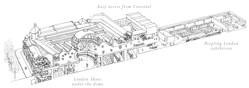 imnyuziyamu-of-london-stanton-williams-asif-khan-abawinile-umncintiswano-west-smithfield-dome-underground_dezeen_diagram1