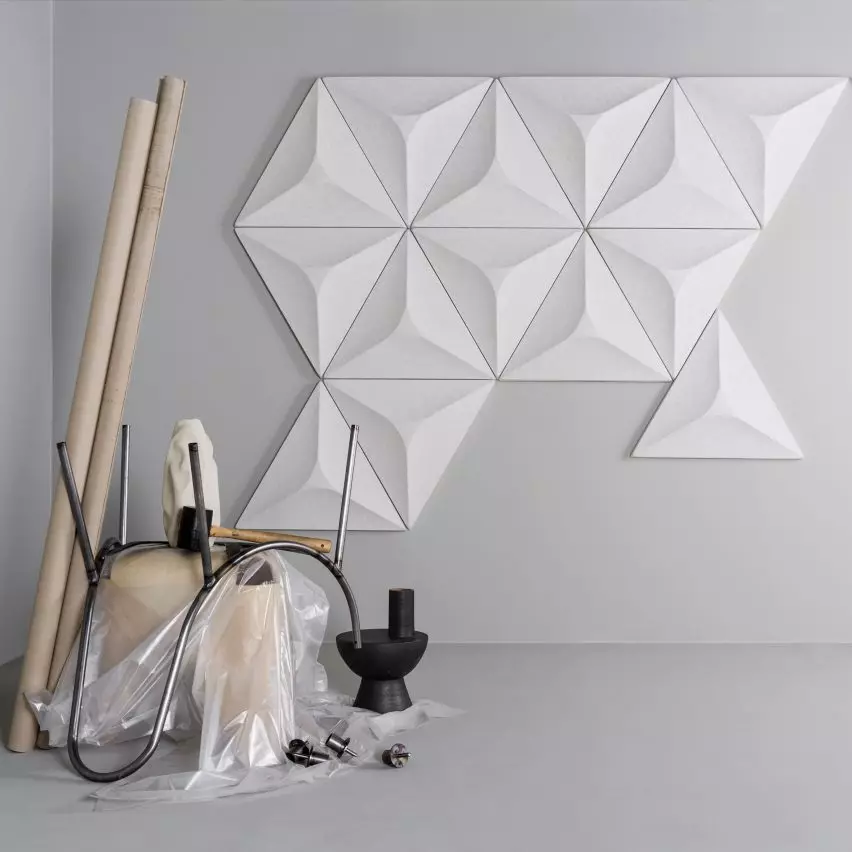 Otu akụkụ geometric acoustic panel