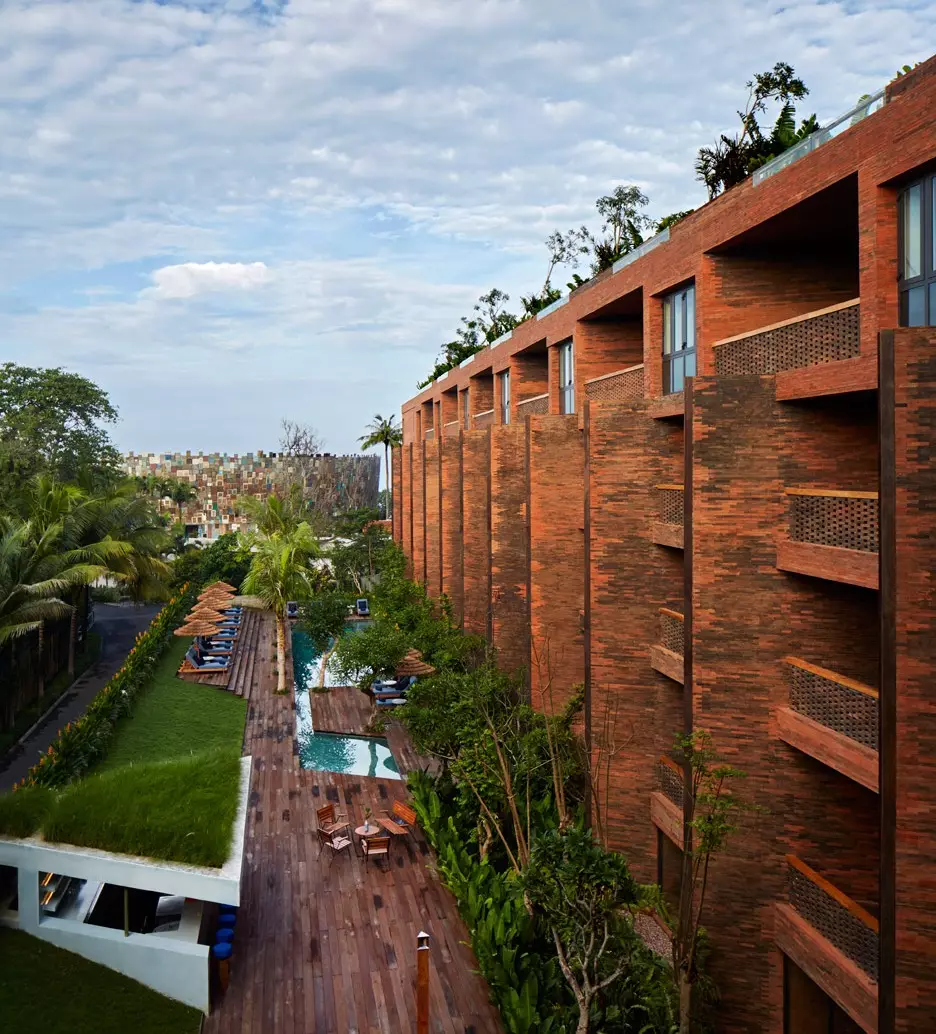 Katamama boutique hotel ke Andra Matin e Bali Indonesia ka hare le meralo ea kaho