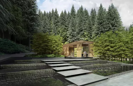 Kengo Kuma va THA Architecture tomonidan Portlend Yapon bog'i