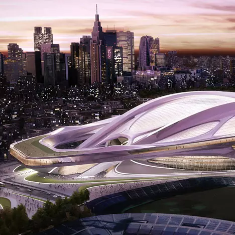 Zaha Hadids design av Olympiastadion i Tokyo 2020