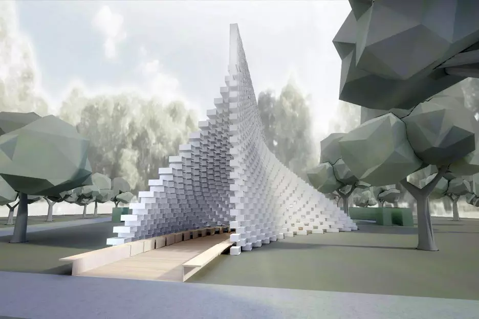 BIG ، Bjarke Ingels Group ، Serpentine Gallery Pavilion 3D VR مودېلى