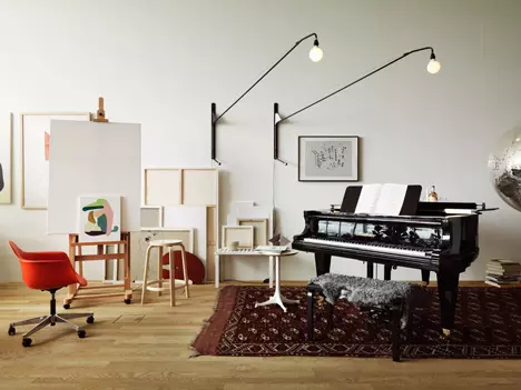 Лофт Studioilse VitraHaus с мебелью Vitra и Artek