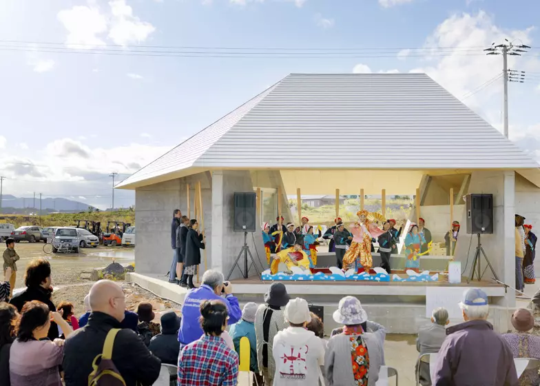 Yang Zhao stellt den Fischerpavillon für das Wiederaufbauprojekt von Toyo Ito nach dem Tsunami fertig
