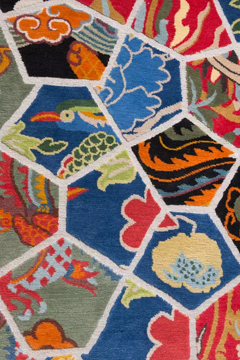 Claire Vos 和 Roderick Vos 設計的荷蘭風景地毯