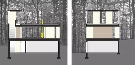 Ụlọ nke Johnsen Schmaling Architects kwadoro