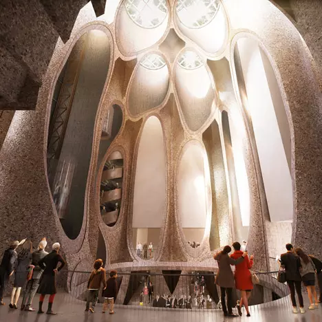 Heatherwick, Cape Town'daki V&A Waterfront için tahıl silosu kompleksi içindeki galeriyi tanıttı