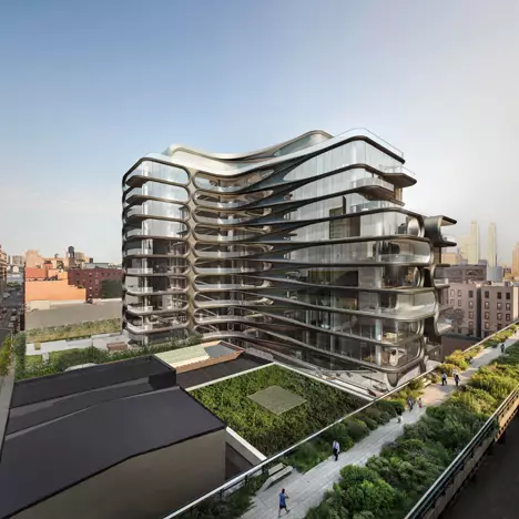 Zaha Hadid tomonidan 520 G'arbiy Nyu-Yorkdagi turar-joy qurilishi