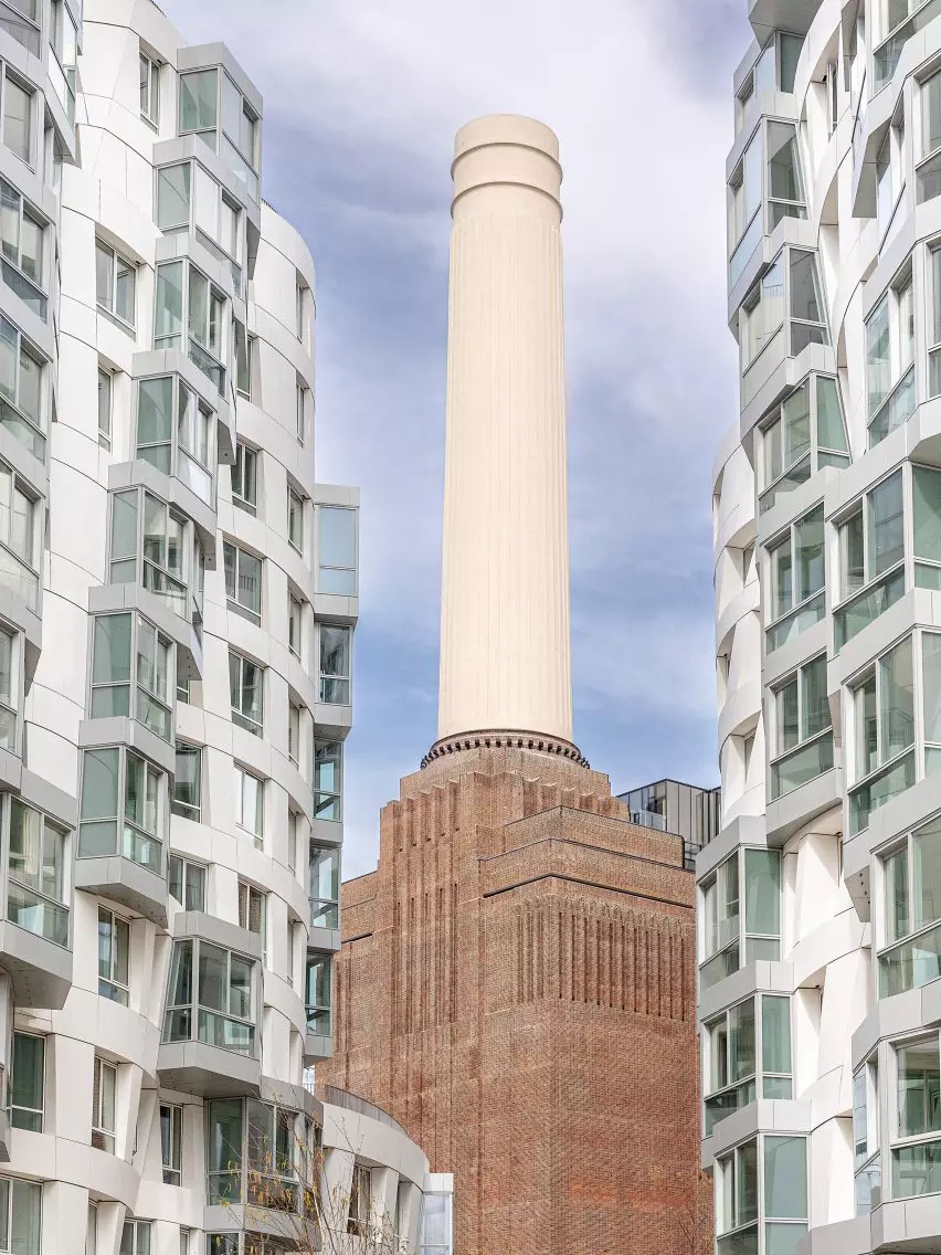 نمای ایستگاه برق Battersea از Prospect Place