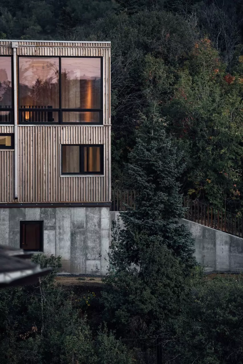 Corten steel facade