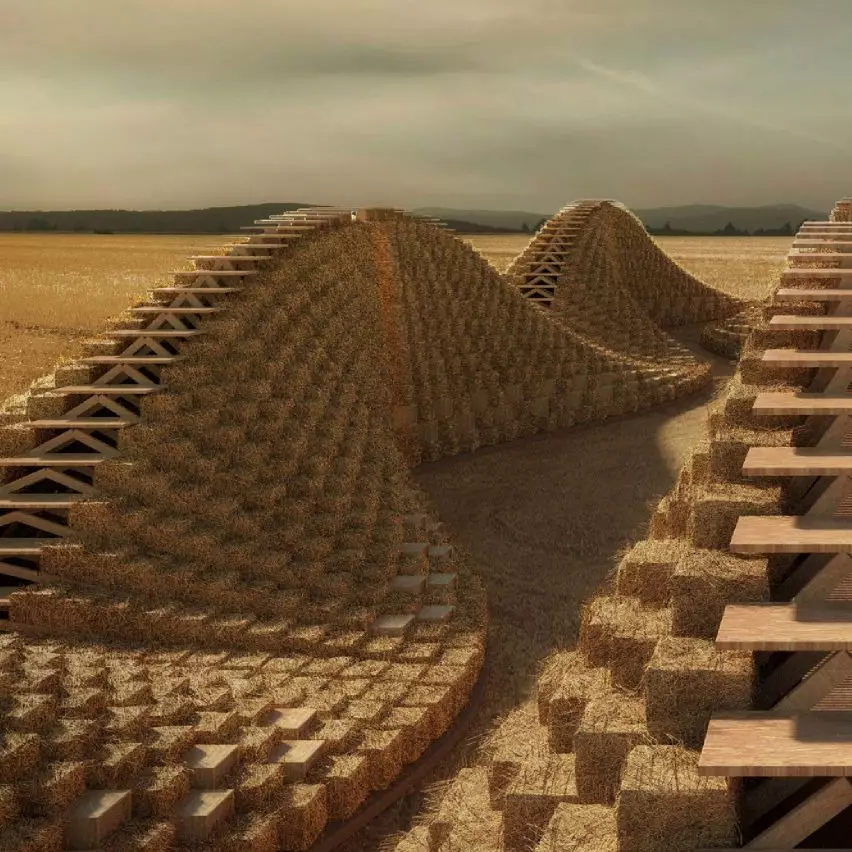 Straw Bale School by Nudes