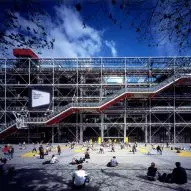 Arsitektur berteknologi tinggi: Center Pompidou oleh Richard Rogers dan Renzo Piano