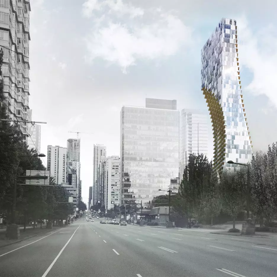 Torre Alberni de Kengo Kuma em Vancouver