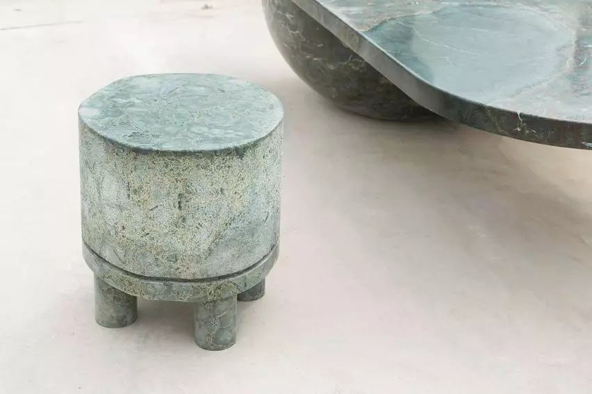 A stool cum side table inoratidzwa muRooms' Life on Earth collection