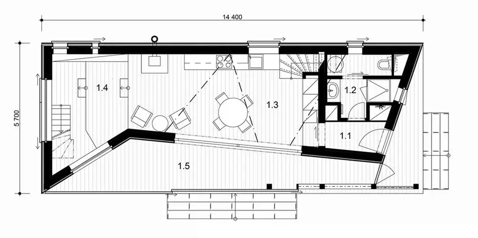 Enerzjy effisjint houten hûs Zilvar troch ASGK Design yn 'e Tsjechyske Republyk