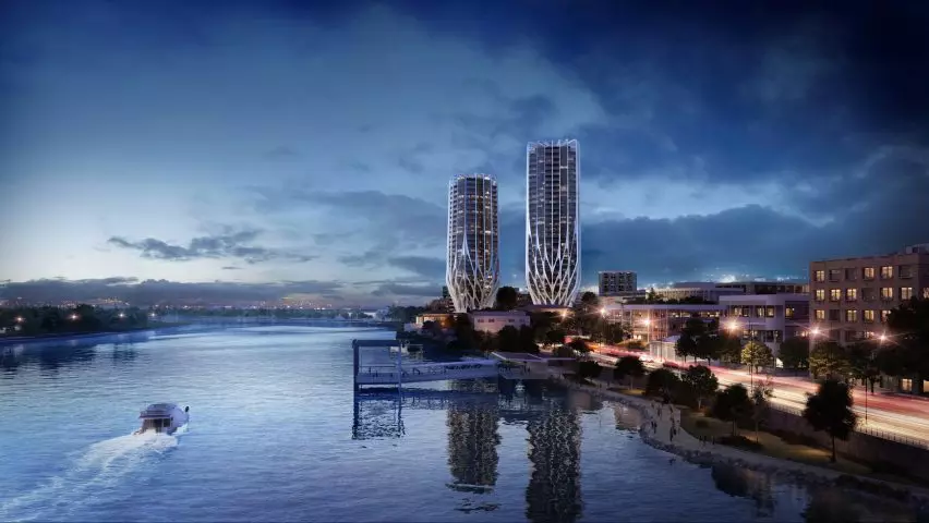 Ang trio sa mga skyscraper sa Brisbane ni Zaha Hadid Architects nahulog