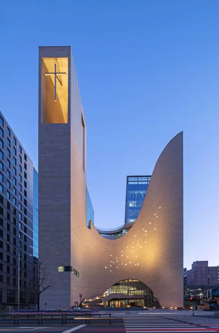 Saemoonan Church i Seoul, Sydkorea, av Seoinn Design Group