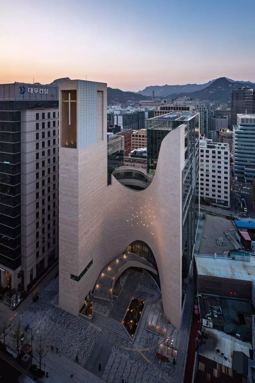 Saemoonan Church i Seoul, Sydkorea, av Seoinn Design Group