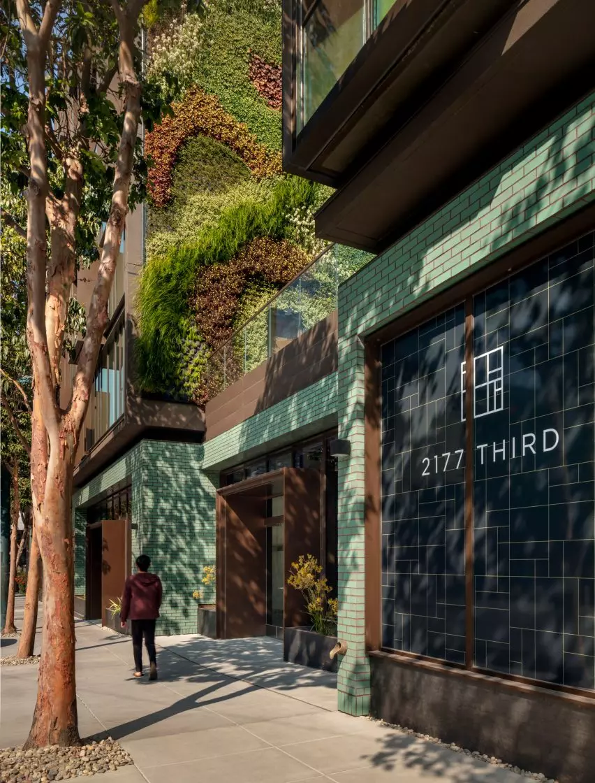 2177 Third Street 1층의 유약 벽돌