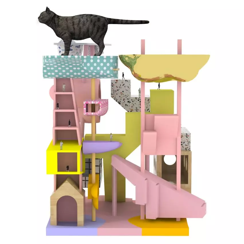 Architectural Voltron: Cats and Socks by Bureau Spectacular dla P.O.D.System Architecture