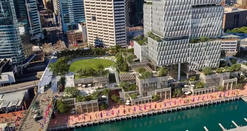 Cockle Bay Park na Henning Larsen kwa Sydney, Australia