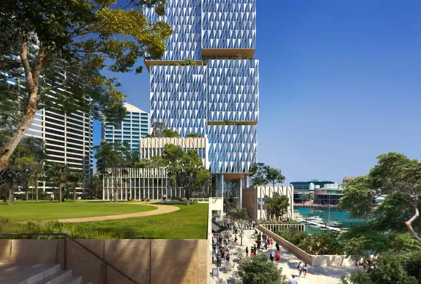 Cockle Bay Park troch Henning Larsen foar Sydney, Austraalje