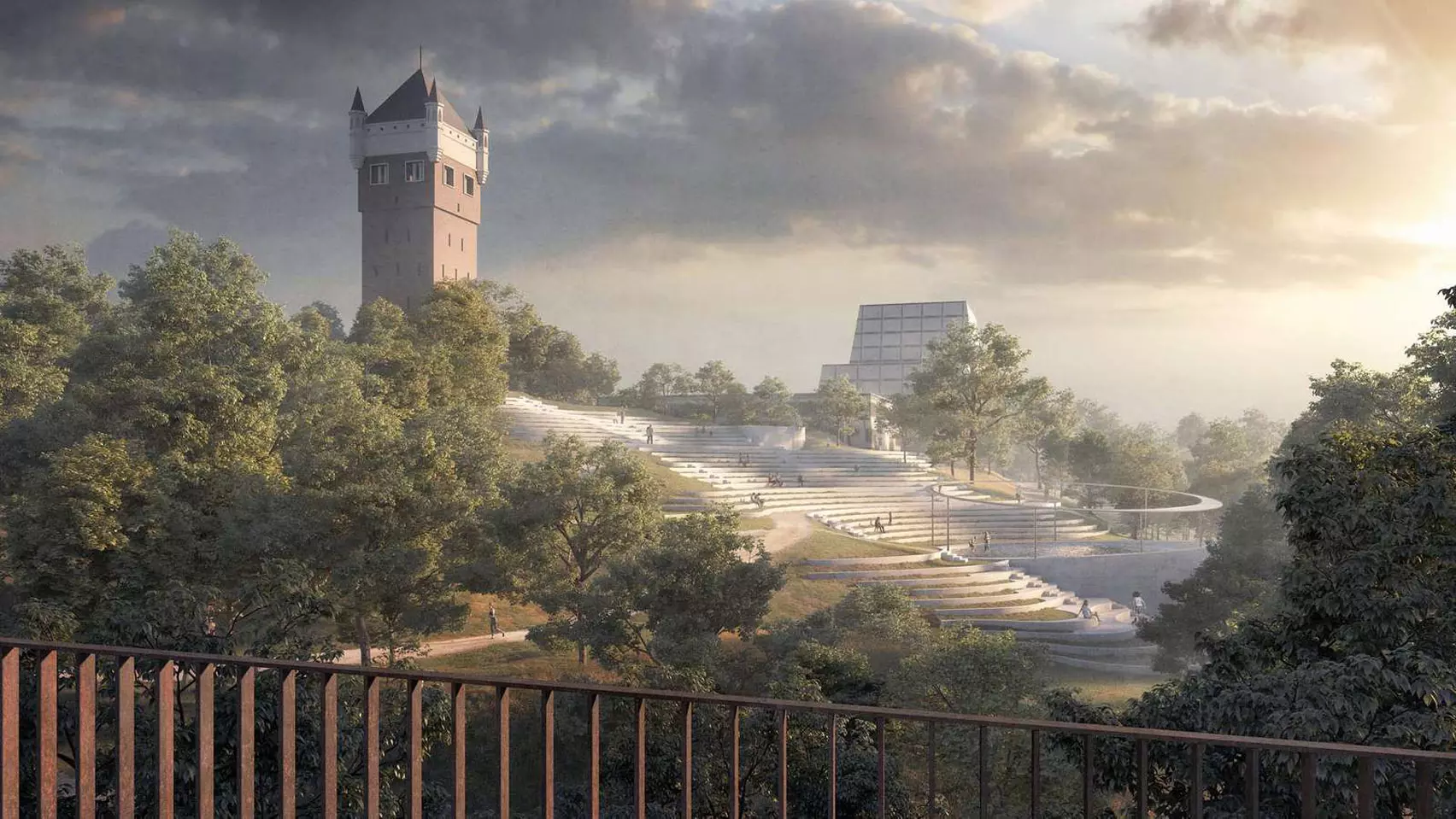 Henning Larsen presenta plans para revivir o parque de Esbjerg