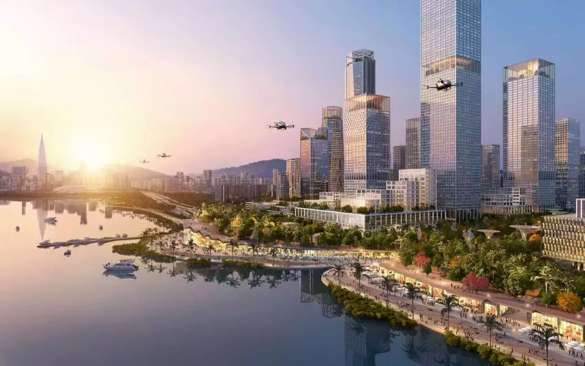 Ciutat de la seu de la badia de Shenzhen per Henning Larsen