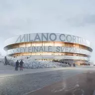 Visual ng Santa Giulia arena media screen